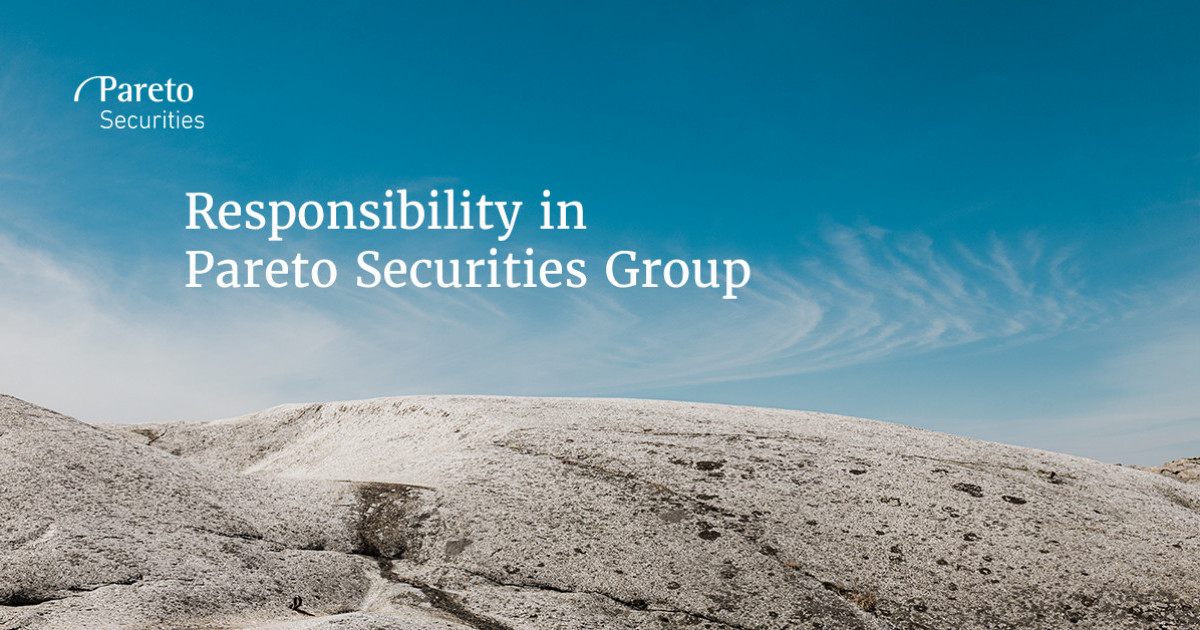 Sustainability : Pareto Securities